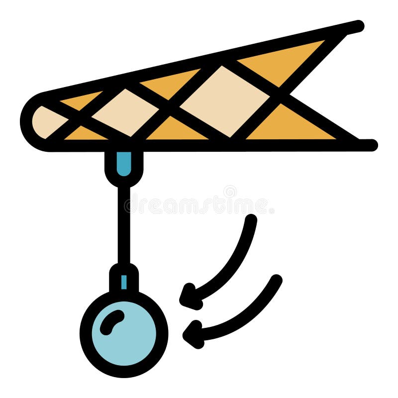 Metal Wrecking Ball Icon Color Outline Vector Stock Vector ...