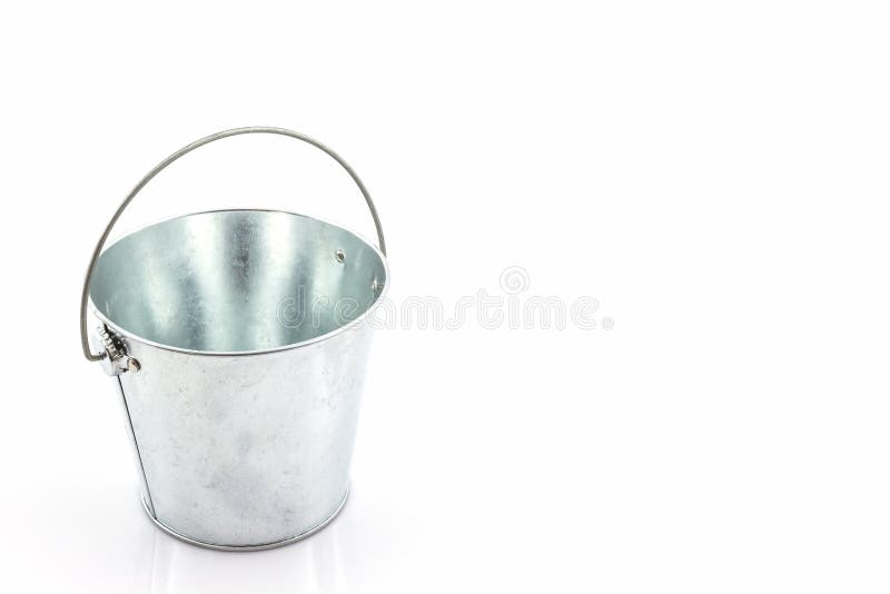 Metal zinc bucket . stock image. Image of empty, gray - 53007187
