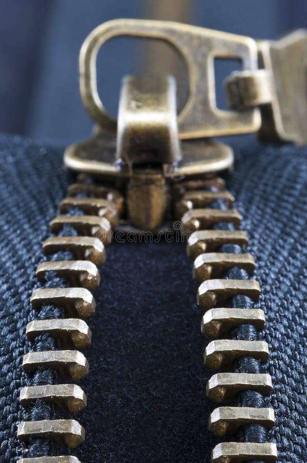 Metal zipper stock photo. Image of comfort, white, secure - 35255678