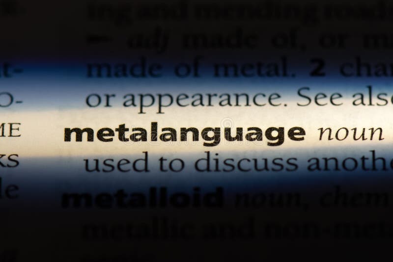 Metalanguage stock photo. Image of dictionary, text - 126541126