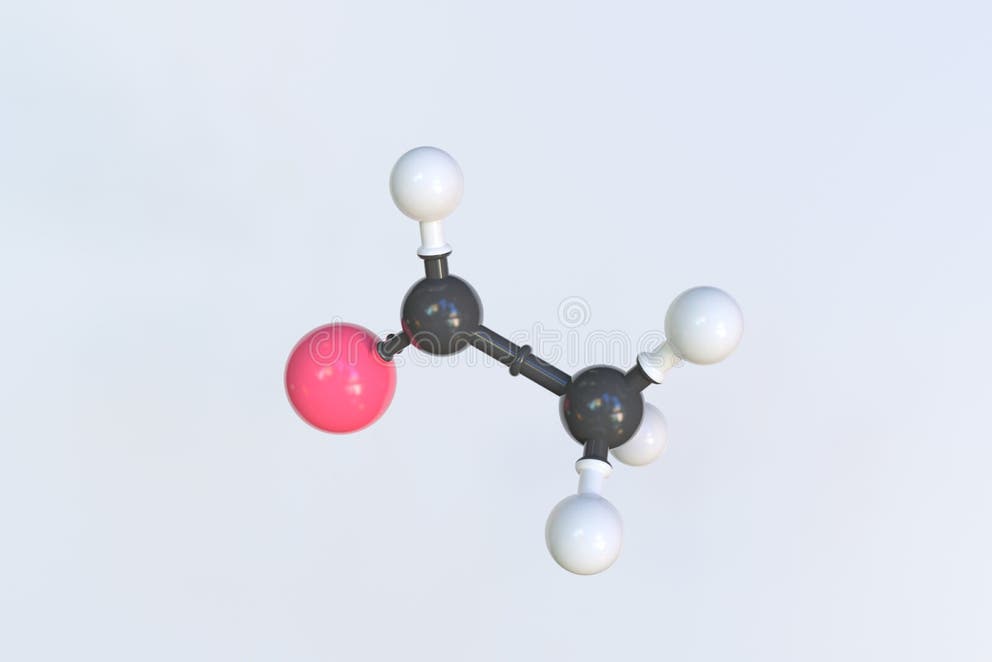 Metaldehyde Molecule, Scientific Molecular Model, Looping 3d Animation ...