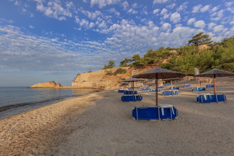 Metalia Beach. Thassos Island, Greece Stock Photo - Image of metalia ...