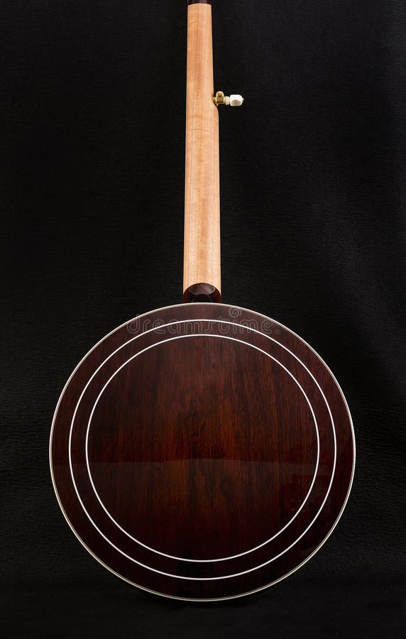Metalic Banjo Isolated On Black Background Stock Photo - Image of play ...