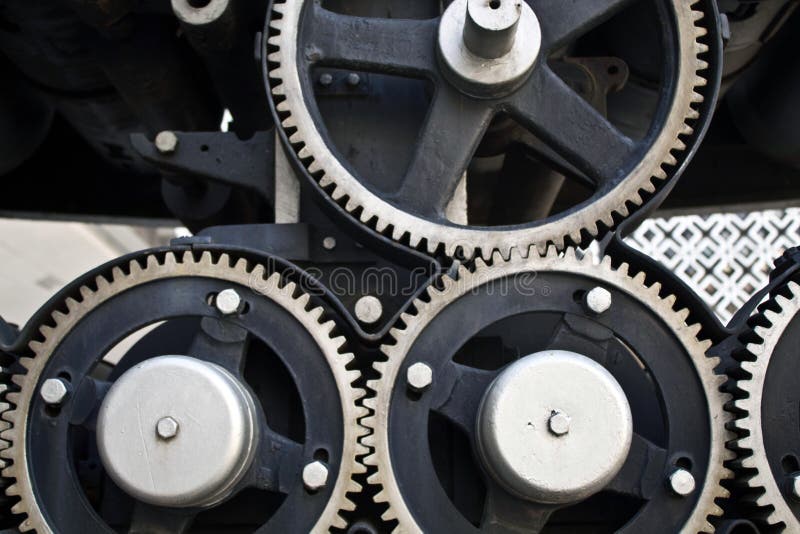 Metalic Grears Making a Machine Stock Photo - Image of engine, teeth ...