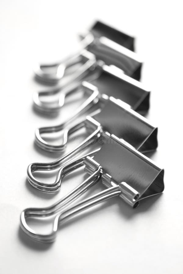 Metalic paper clips stock photo. Image of file, clips - 2126256
