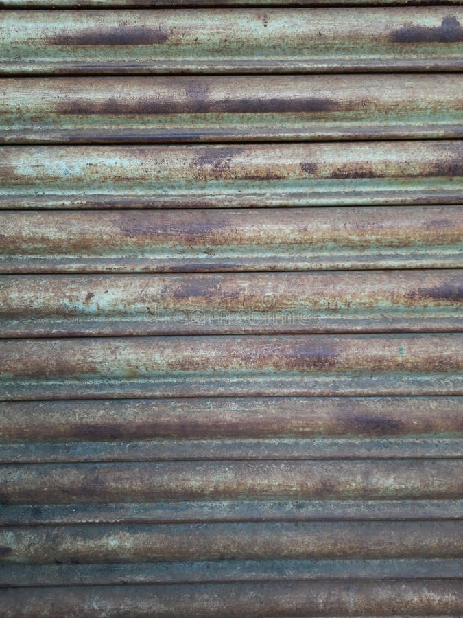 Metalic Rusted Shutter Texture Stock Image - Image of architecture ...