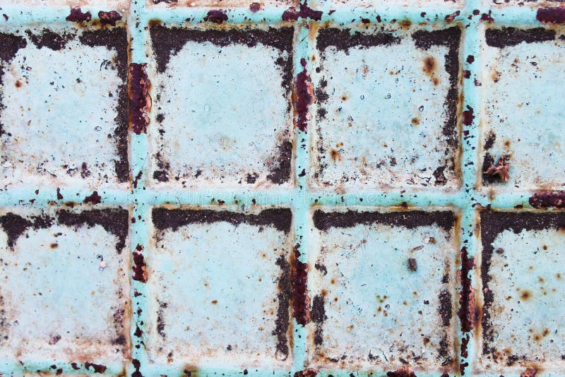 Metalic Rusty Pavement Blue Stock Image - Image of pedestrian, detail ...