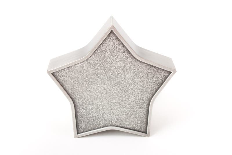 Metalic star stock photo. Image of smooth, star, isolated - 21281442