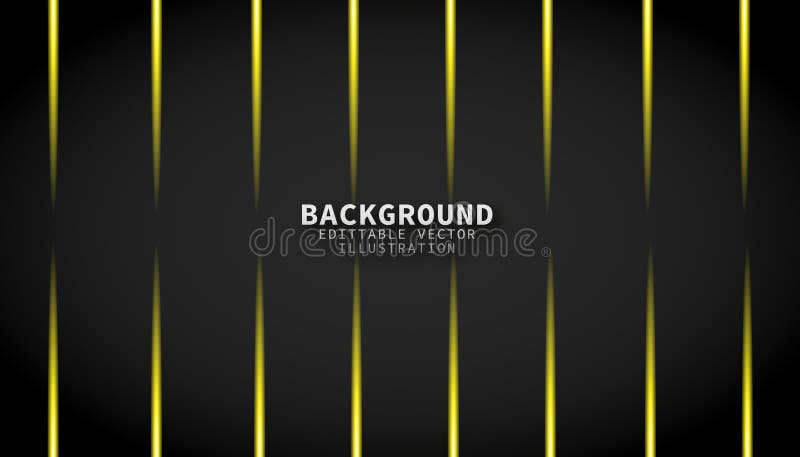 Metalic Yellow Laser Beam Background, Vector Illustration Stock Vector ...