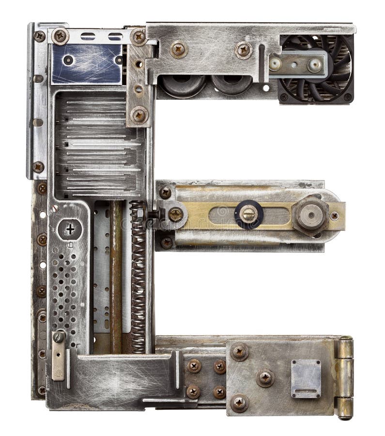 Metallbokstav arkivfoto. Bild av grym, isolerat, bakgrund - 31410892