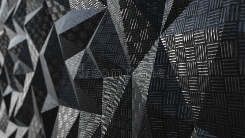 Metallic Abstract Geometric Background Loop Stock Video - Video of ...