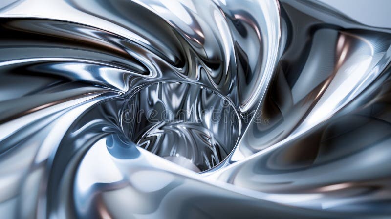 Metallic Abstract Swirl Design Stock Photo - Image of abstract ...