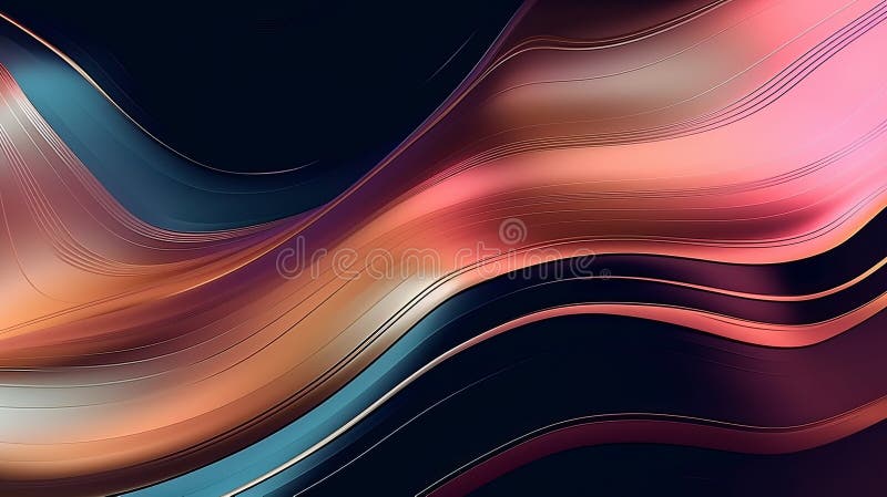 Metallic Abstract Wavy Liquid Background Layout Design Tech Innovation ...