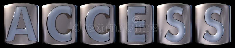 Access Word on Computer Screen Showing Login Stock Illustration ...