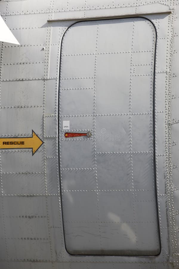 Aircraft Emergency Exit Hatch Stock Photo - Image of windows, aircraft ...