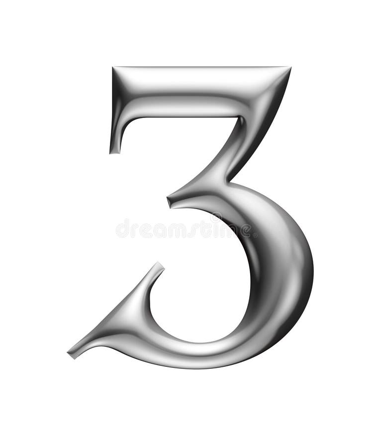 Metallic Chrome Letters, Alphabet, Numbers, Zero, One, Two, Three, Four ...