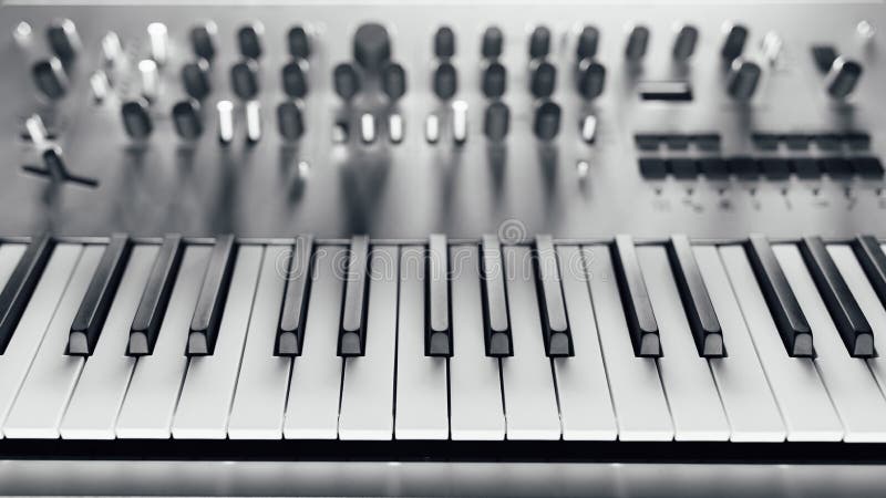 Analog Synthesizer - Modular Synth Stock Photo - Image of mixing ...