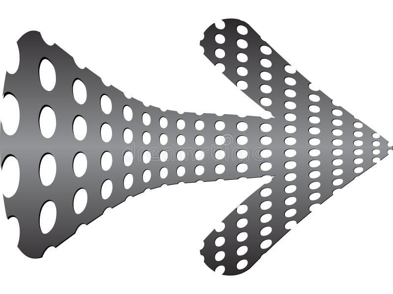 Metallic arrow buttons stock illustration. Illustration of silver - 6306175