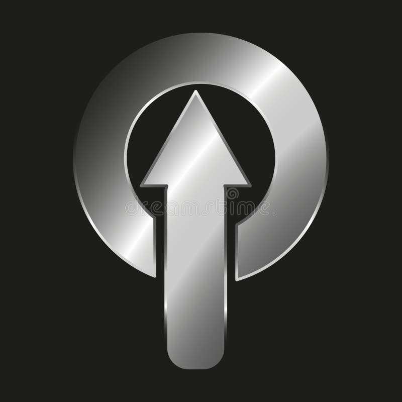 Icon Metallic Checkmark Isolated on Black Background - Vector Stock ...