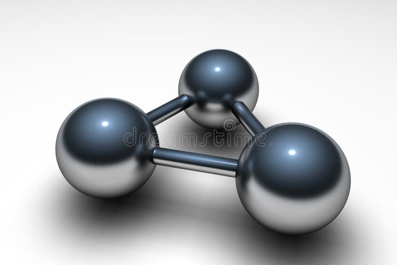 Metallic atom stock illustration. Illustration of abstract - 83234