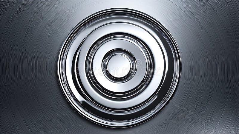 Metallic Background with a Abstract Chrome Disk in the Center. Ideal ...