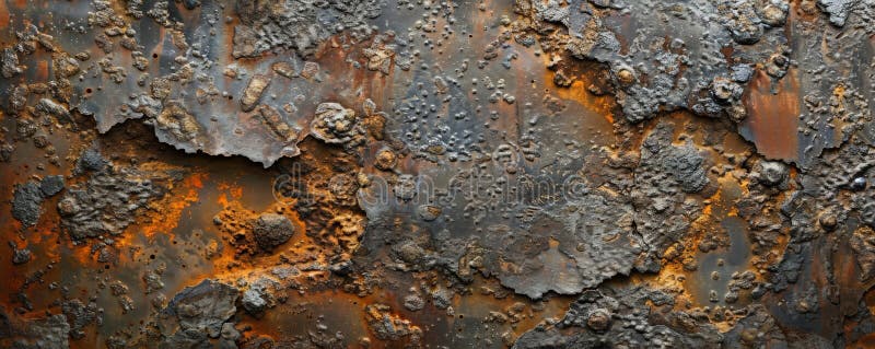 Metallic Background Featuring a Rugged, Pitted Cast Iron Texture, with ...