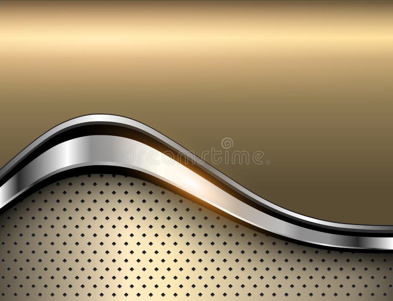 Metallic background gold stock vector. Illustration of abstract - 158482683
