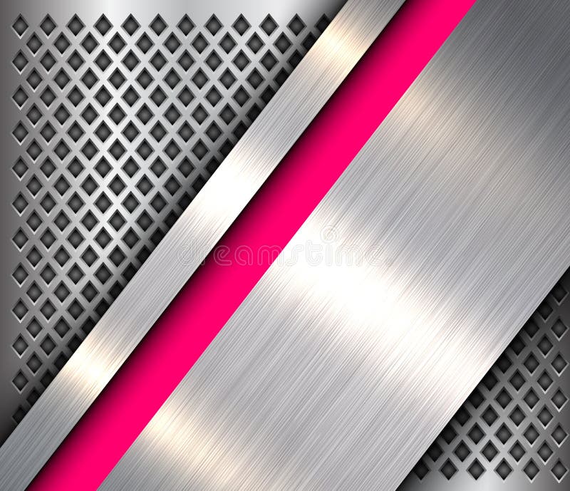 Metallic Background Silver Pink Stock Vector - Illustration of backdrop ...
