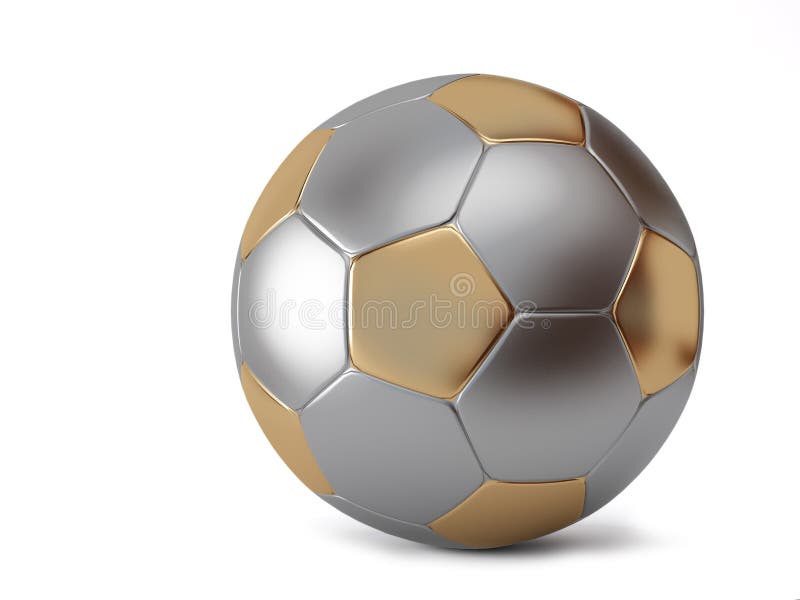 Metallic ball stock illustration. Illustration of pentagon - 10561873