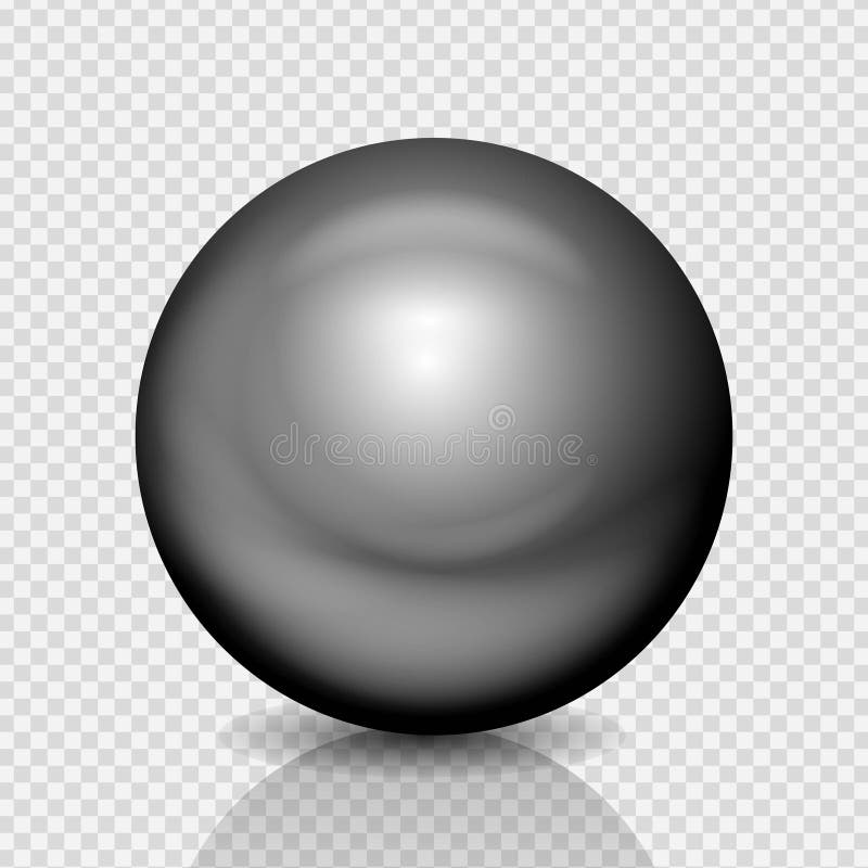 Metallic Ball, 3d Sphere Matte Chrome Texture, Glossy Highlights on a ...