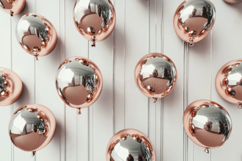 Metallic Balloons Minimalistic Design for Modern Decor and Celebrations ...