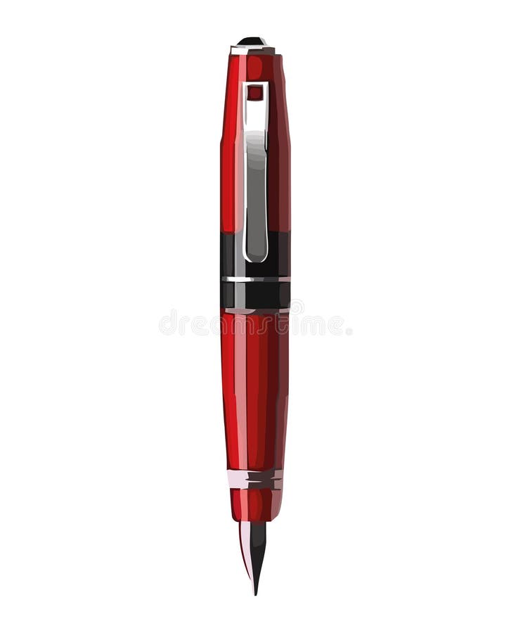 Metallic ballpoint pen stock vector. Illustration of writing - 277589284