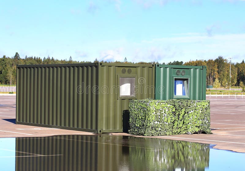 Metallic block-containers stock photo. Image of block - 77459342