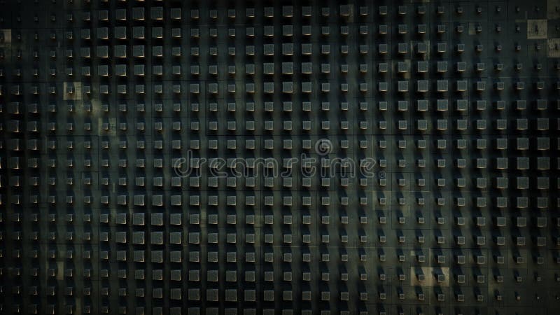 Blocks on Plane Abstract 3D Render Stock Illustration - Illustration of ...