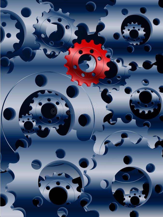 Blue Cogs Background stock illustration. Illustration of pattern - 20502126