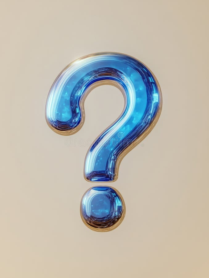 Metallic Blue Question Mark Shiny Reflection Stock Photos - Free ...