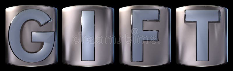 Gift Box with Word Love. Dash Line. Flat Design Stock Vector ...