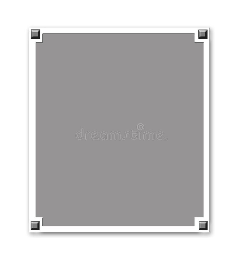 Metallic border frame stock illustration. Illustration of artistic ...