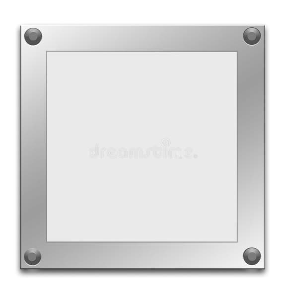 Metallic border frame stock illustration. Illustration of clipping ...