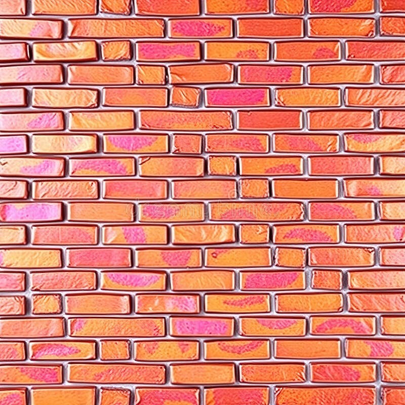 Metallic Brick Texture on a Patterned Urban Canvas a Contemporary ...