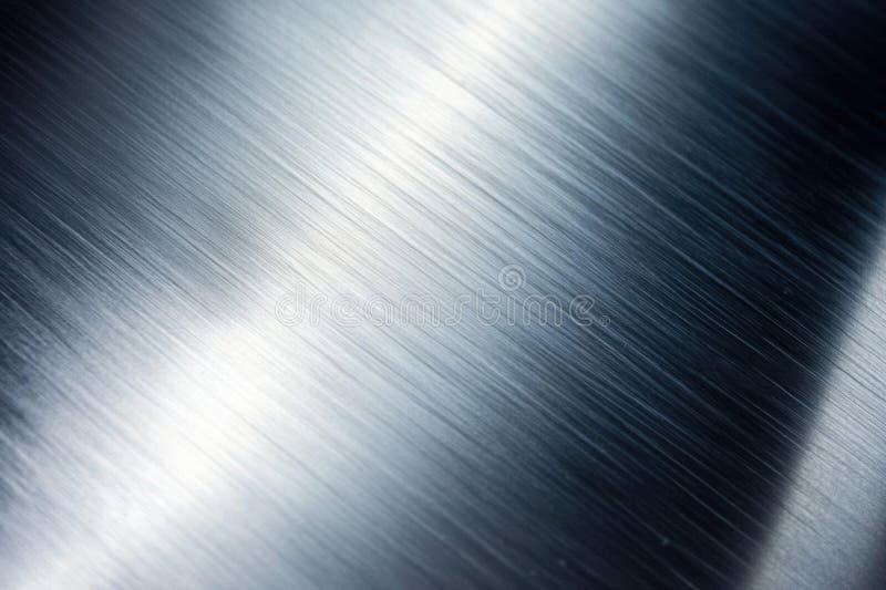 Metallic Brushed Steel Texture - Abstract Background with Shiny Surface ...