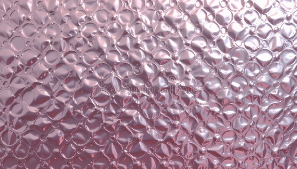 Metallic Bubblewrap Gradient Simulation, Light Refraction Effects with Chrome Silver and Dusty ...