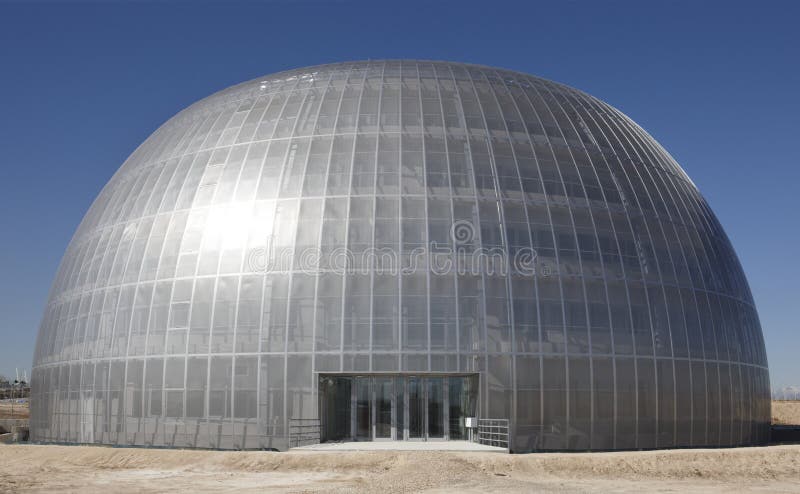 Metallic Building Under Construction Stock Photo - Image of reflection ...