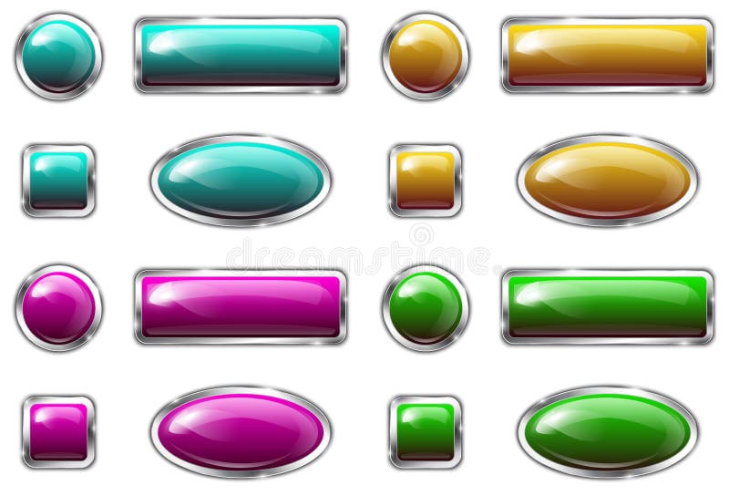 Metallic buttons stock vector. Illustration of gray, label - 32738889 Metallic buttons stock vector. Illustration of gray, label - 32738889