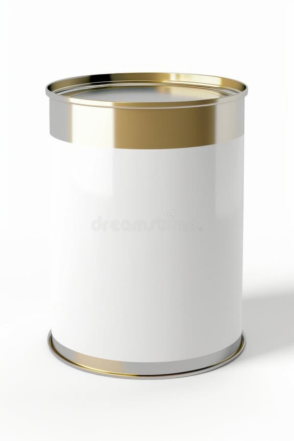 Metallic Can stock photo. Image of unused, uniform, vintage - 372228426