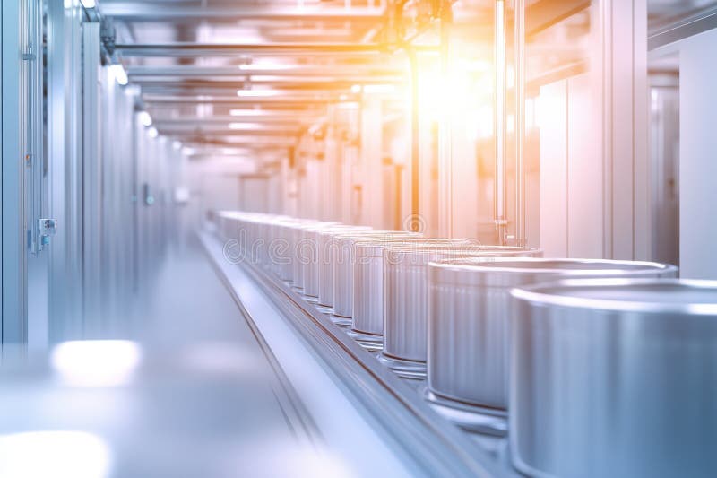 Metallic Cut Up Tin Cans in Bright Colours As an Abstract Background ...