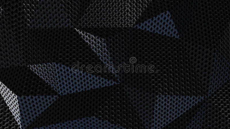 Metallic Chain Armor Geometric Background Loop Stock Footage - Video of ...