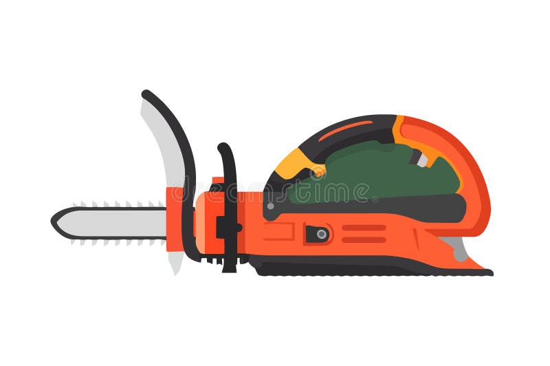 Metallic Chainsaw Work Tool Stock Vector - Illustration of tools ...