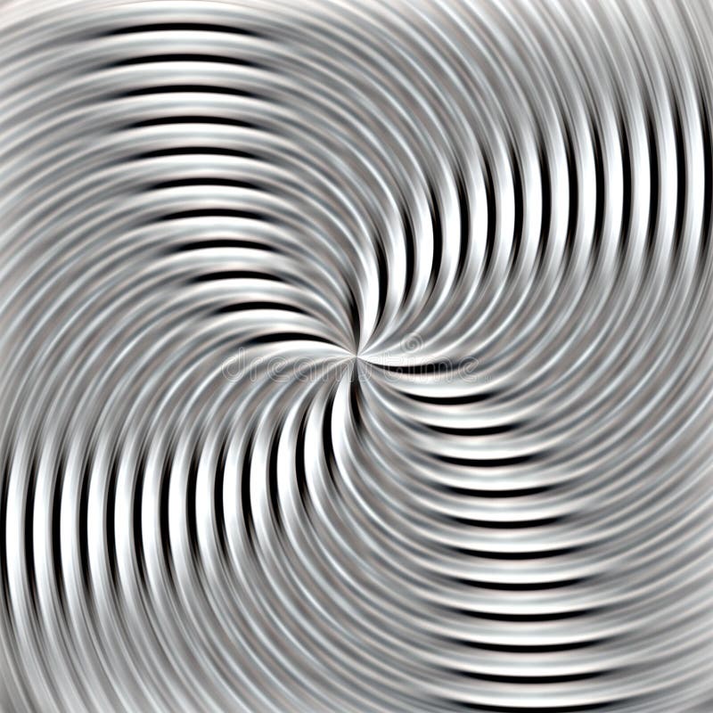 Metallic Circular Abstract Background in Silver Hues Stock Illustration ...