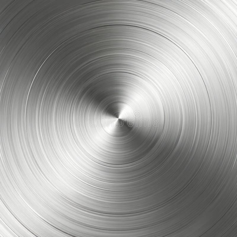 Metallic Circular Abstract Design with Shiny Silver Texture Stock Photo ...